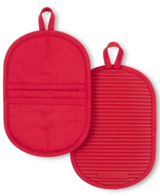 KitchenAid Ribbed Soft Silicone Pot Grabber 2-Pack Set, 5" x 8" - Macy's