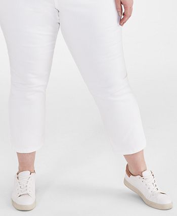 Style & Co Plus Size High-Rise Cuff Capri Jeans, Created for Macy's ...