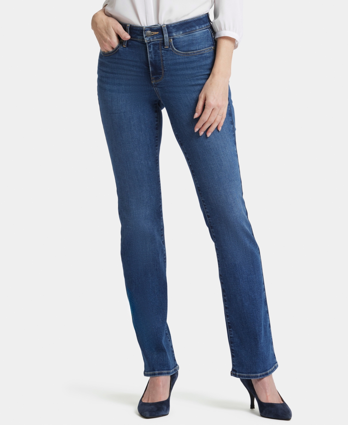 Click here for Nydj Womens Barbara Bootcut Jeans - Rockford prices