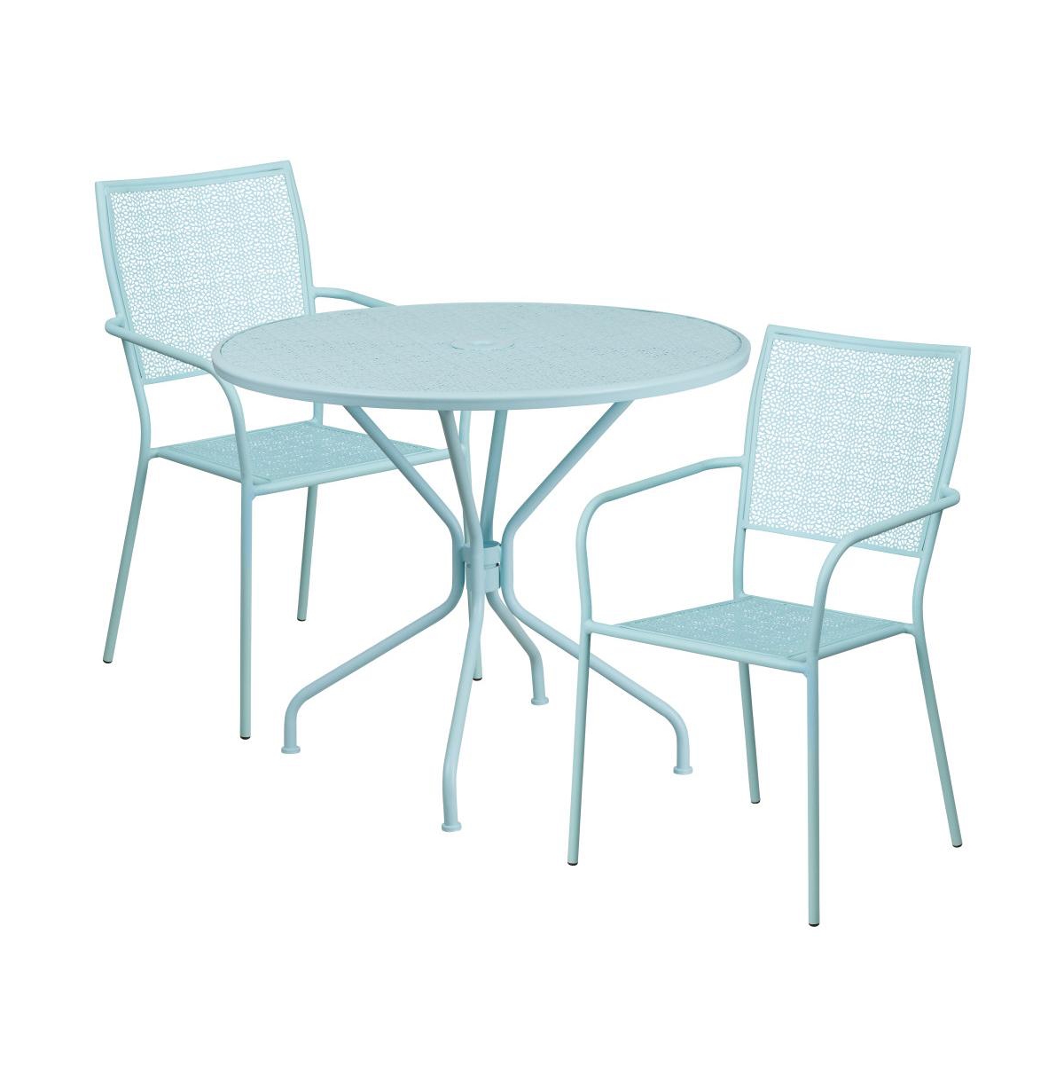 Click here for Commercial Grade 35.25 Round Metal Garden Patio Ta... prices