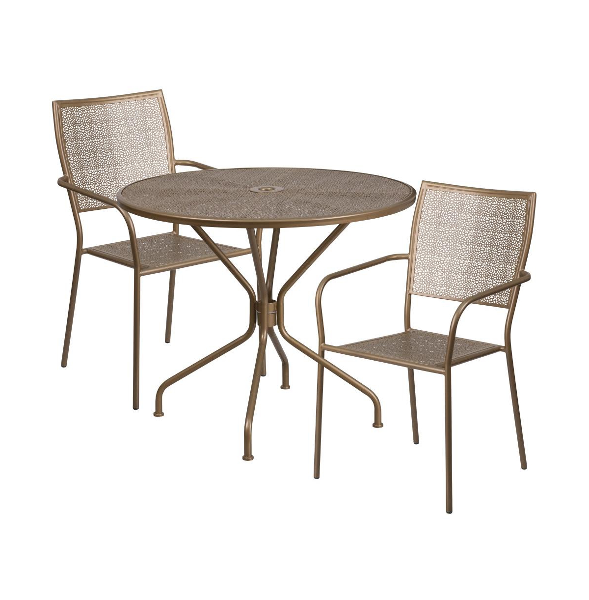 Click here for Commercial Grade 35.25 Round Metal Garden Patio Ta... prices