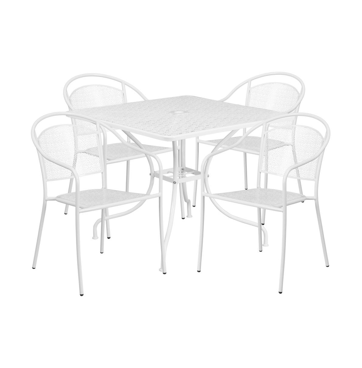 Click here for Emma+Oliver Commercial 35.5 Square Metal Garden Pa... prices