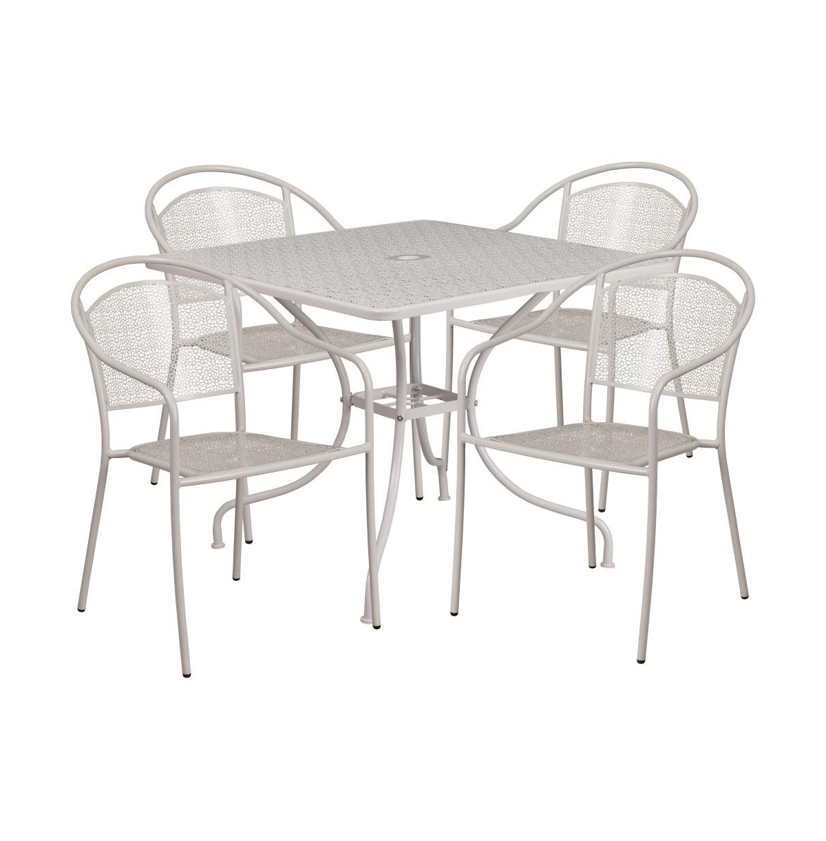 Click here for Emma+Oliver Commercial 35.5 Square Metal Garden Pa... prices