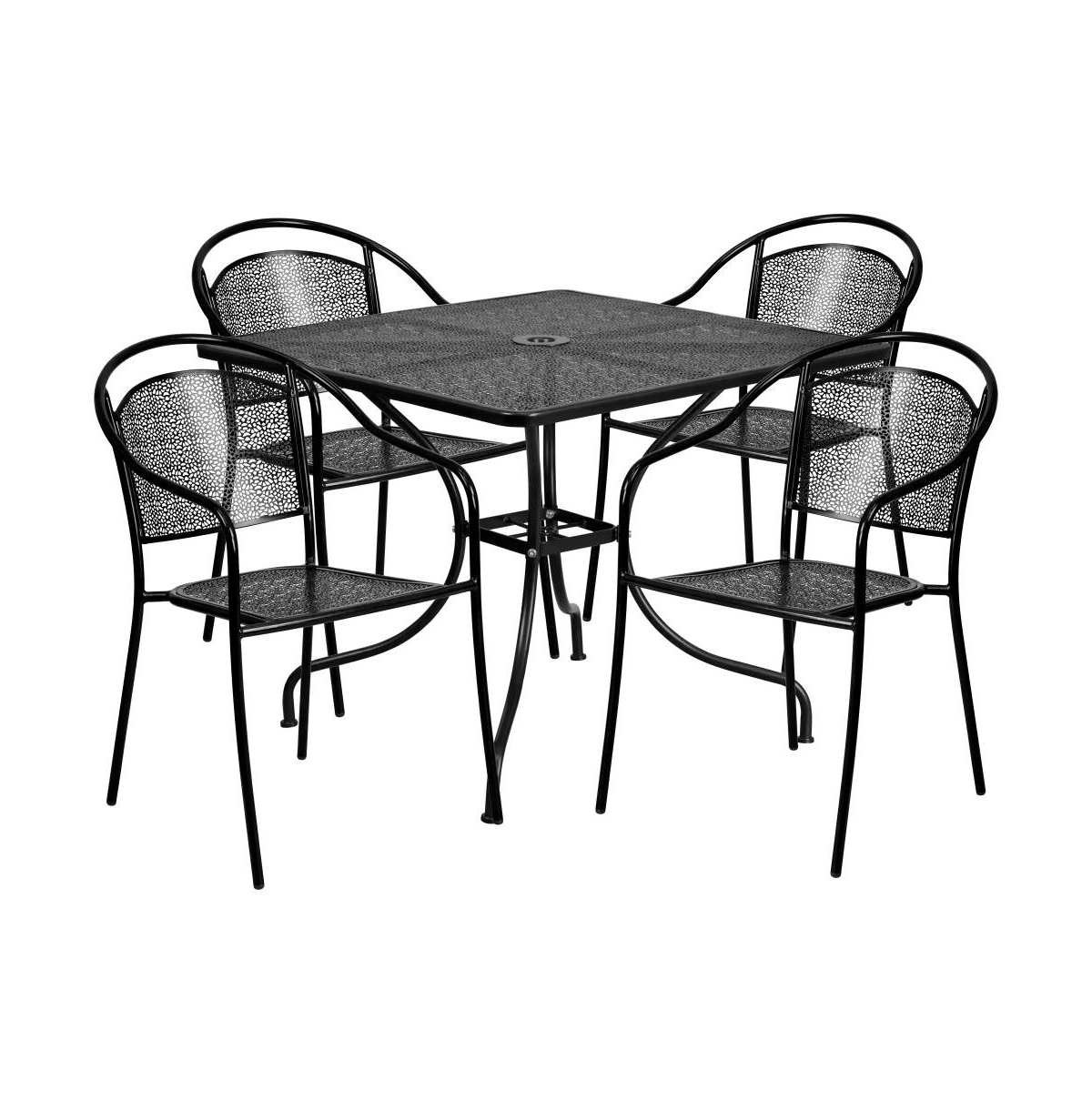 Click here for Emma+Oliver Commercial 35.5 Square Metal Garden Pa... prices