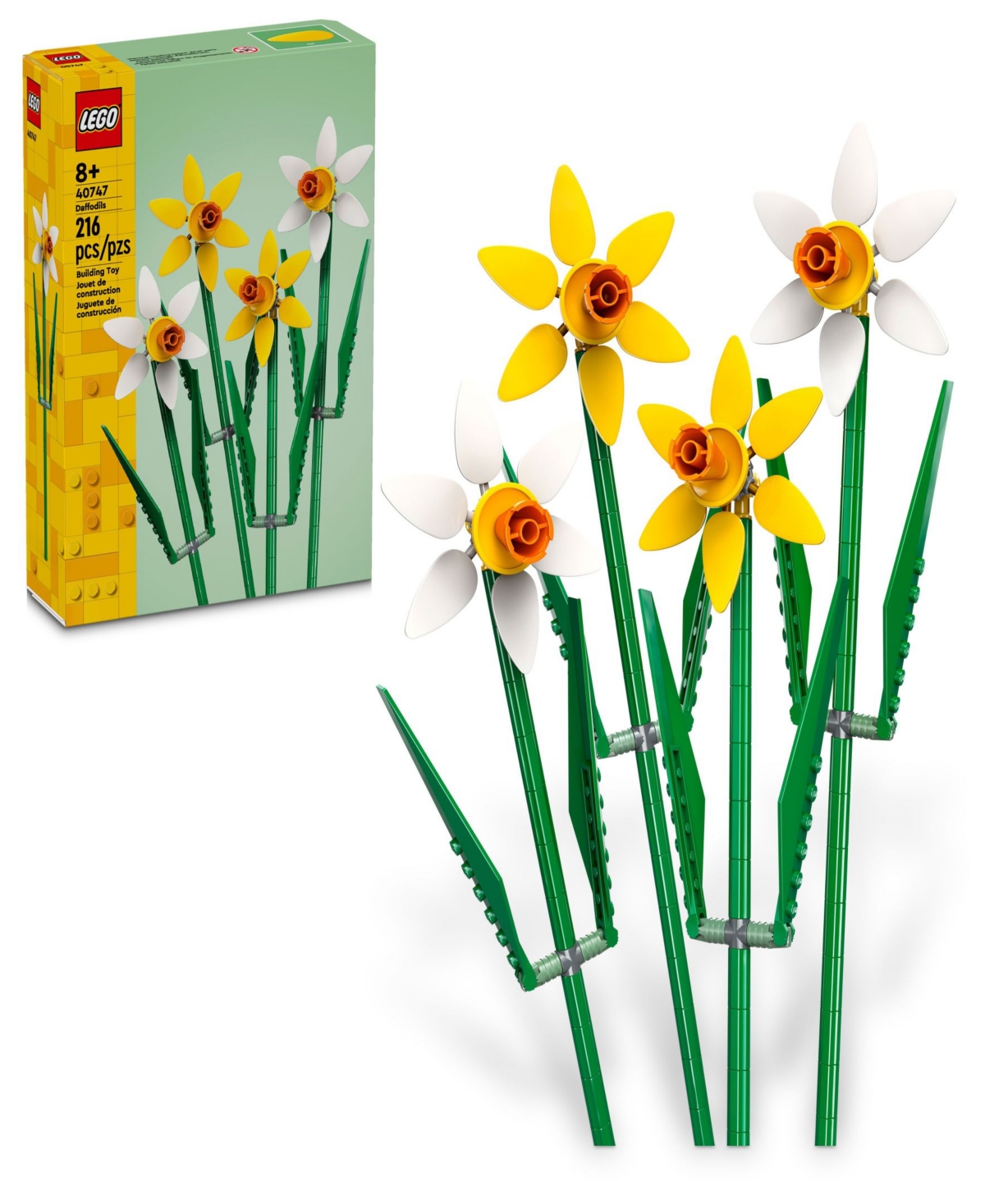 Lego Daffodils 40747 Celebration Gift Toy Building Set - Multicolor