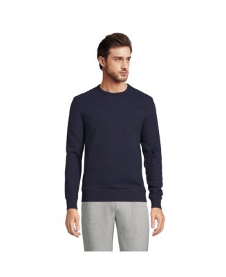 Lands' End Men's Long Sleeve Serious Sweats Crewneck Sweatshirt - Macy's