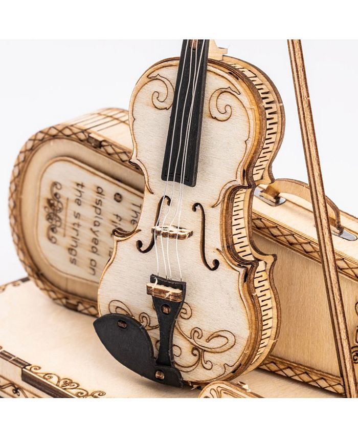 Robotime 3D Wooden Puzzle Violin Capriccio Model - DIY Gifts for Boys ...