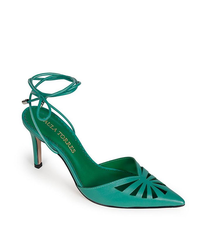 Paula Torres Women's Kate Ankle-Tie Pointed-Toe Dress Pumps - Macy's