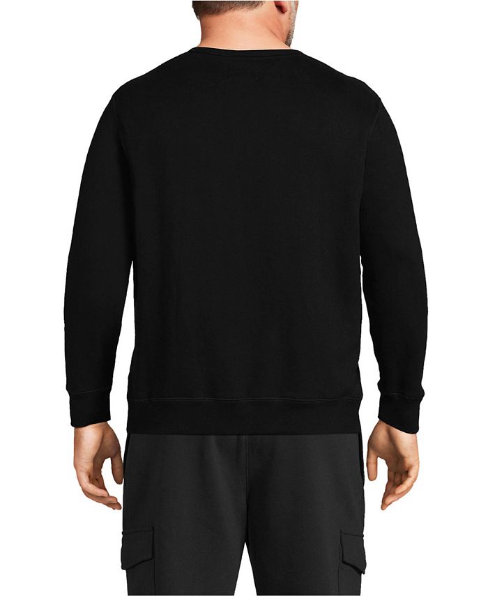 Lands' End Men's Long Sleeve Serious Sweats Crewneck Sweatshirt - Macy's