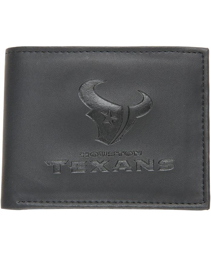 Evergreen Enterprises Men's Black Houston Texans Hybrid Bi-Fold Wallet ...