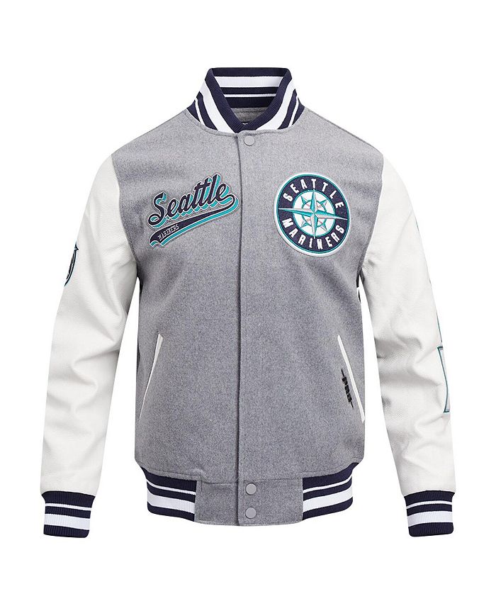 Pro Standard Men's Heather Gray Seattle Mariners Script Tail Wool Full ...