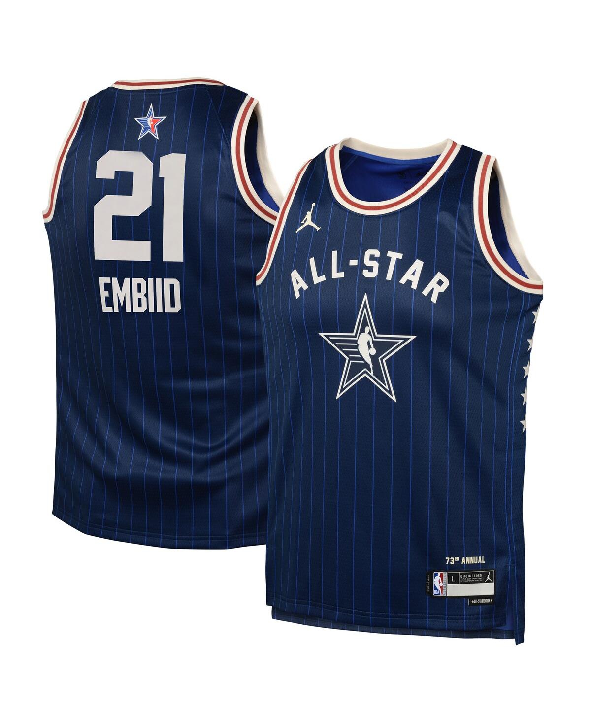Click here for Big Boys Jordan Joel Embiid Navy 2024 Nba All-Star... prices