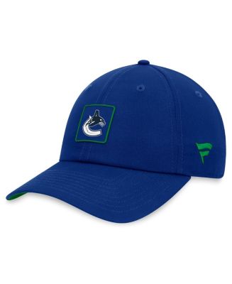 Men's Fanatics Blue Vancouver Canucks Authentic Pro Rink Adjustable Hat ...