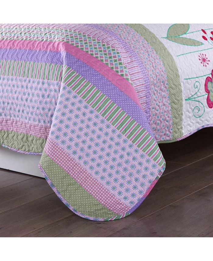 MarCielo Kids Girls Quilt Set Bedspread Coverlet Set A14 - Twin - Macy's