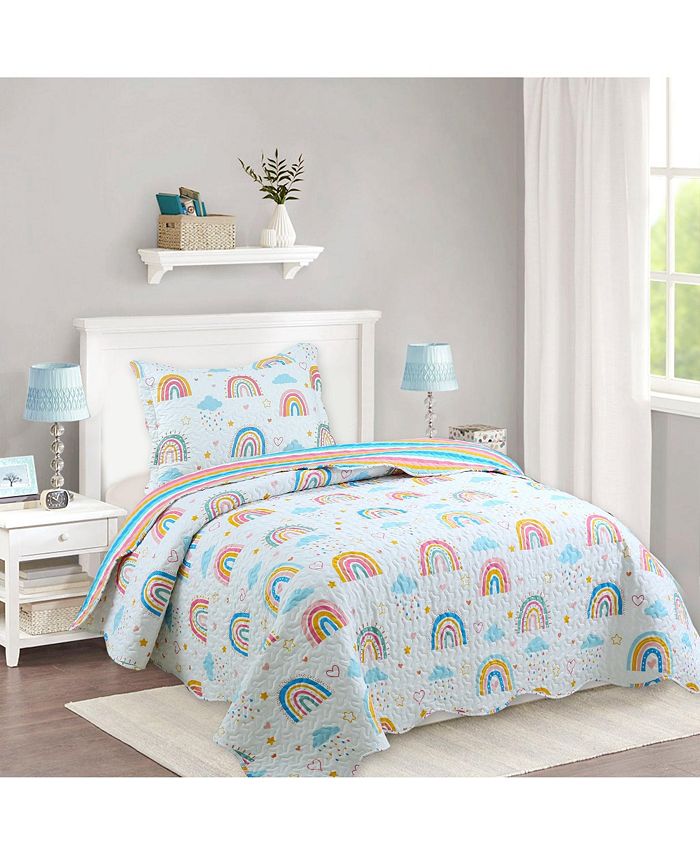 MarCielo Kids Girls Quilt Set Bedspread Coverlet Set A82 - Twin - Macy's