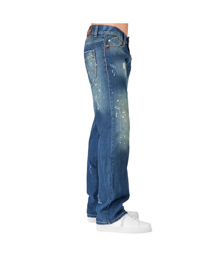 Level 7 Men's Relaxed Straight Handcrafted Wash Premium Denim Signature ...