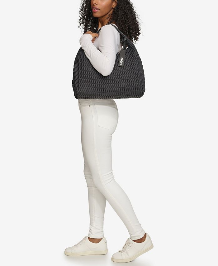 DKNY Mack Nylon Large Hobo Bag - Macy's