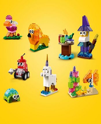 LEGO® Classic 11013 Creative Transparent Bricks Toy Building Set - Macy's