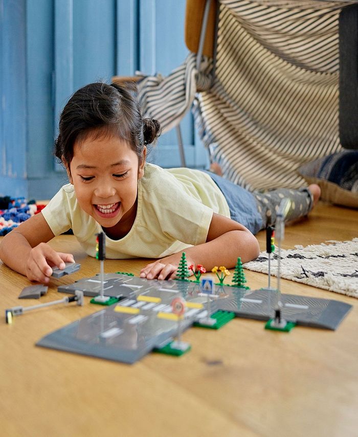 LEGO® City 60304 Road Plates Intersection Toy Building Set - Macy's