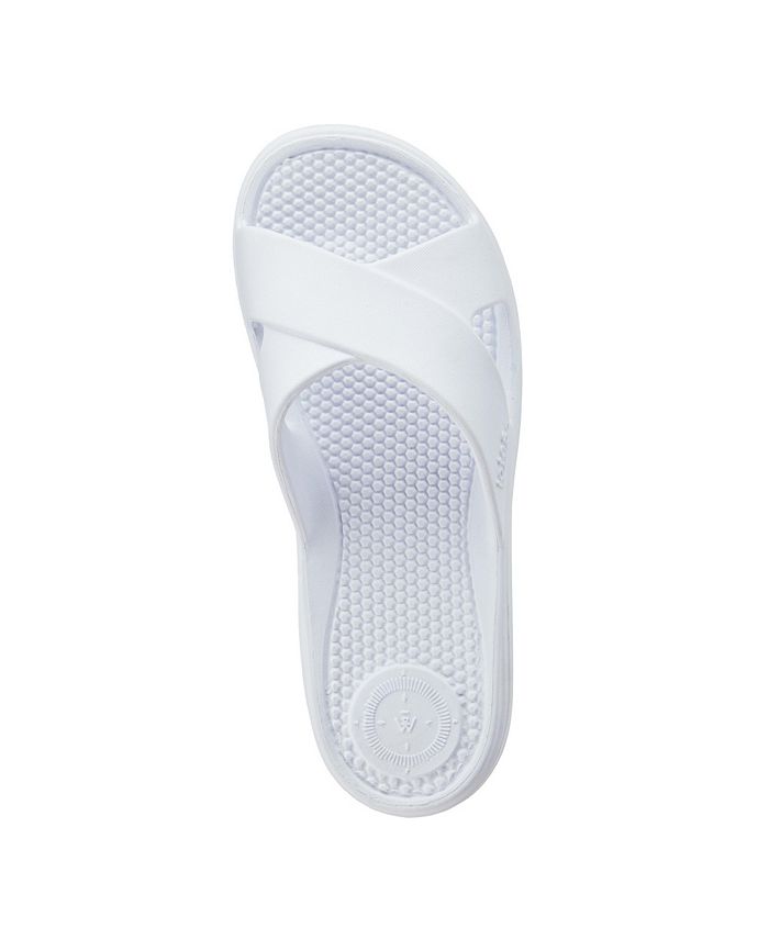 Totes Women's Molded Cross Slide Sandals with Everywear - Macy's