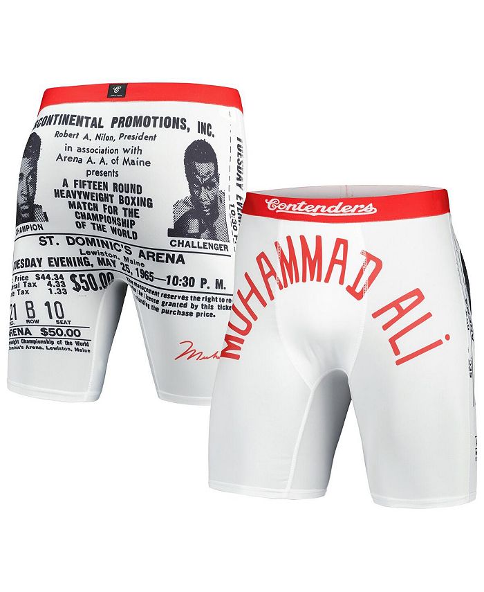 Contenders Clothing Men's White Muhammad Ali 1965 Robe Boxer Briefs ...