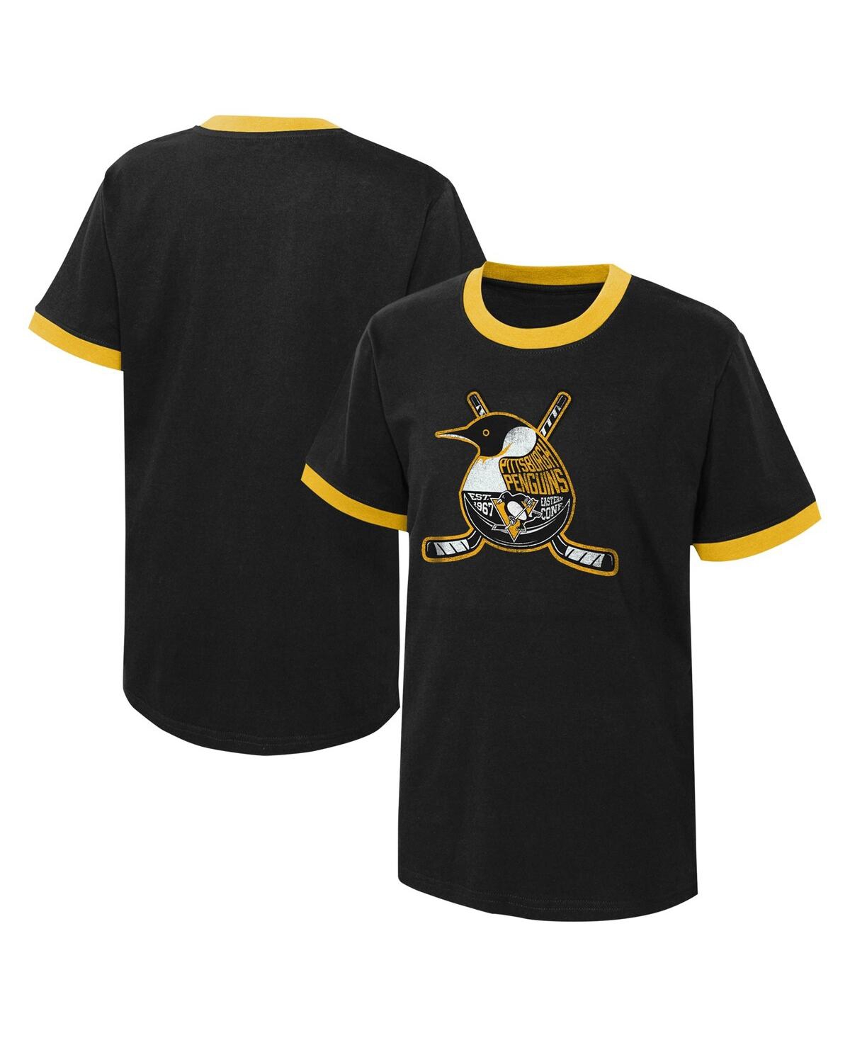 Click here for Big Boys Black Distressed Pittsburgh Penguins Ice... prices