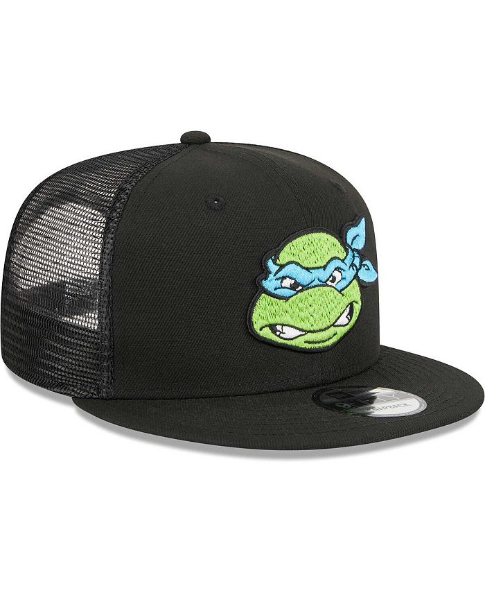 New Era Men's Black Teenage Mutant Ninja Turtles Angry Leonardo Trucker ...