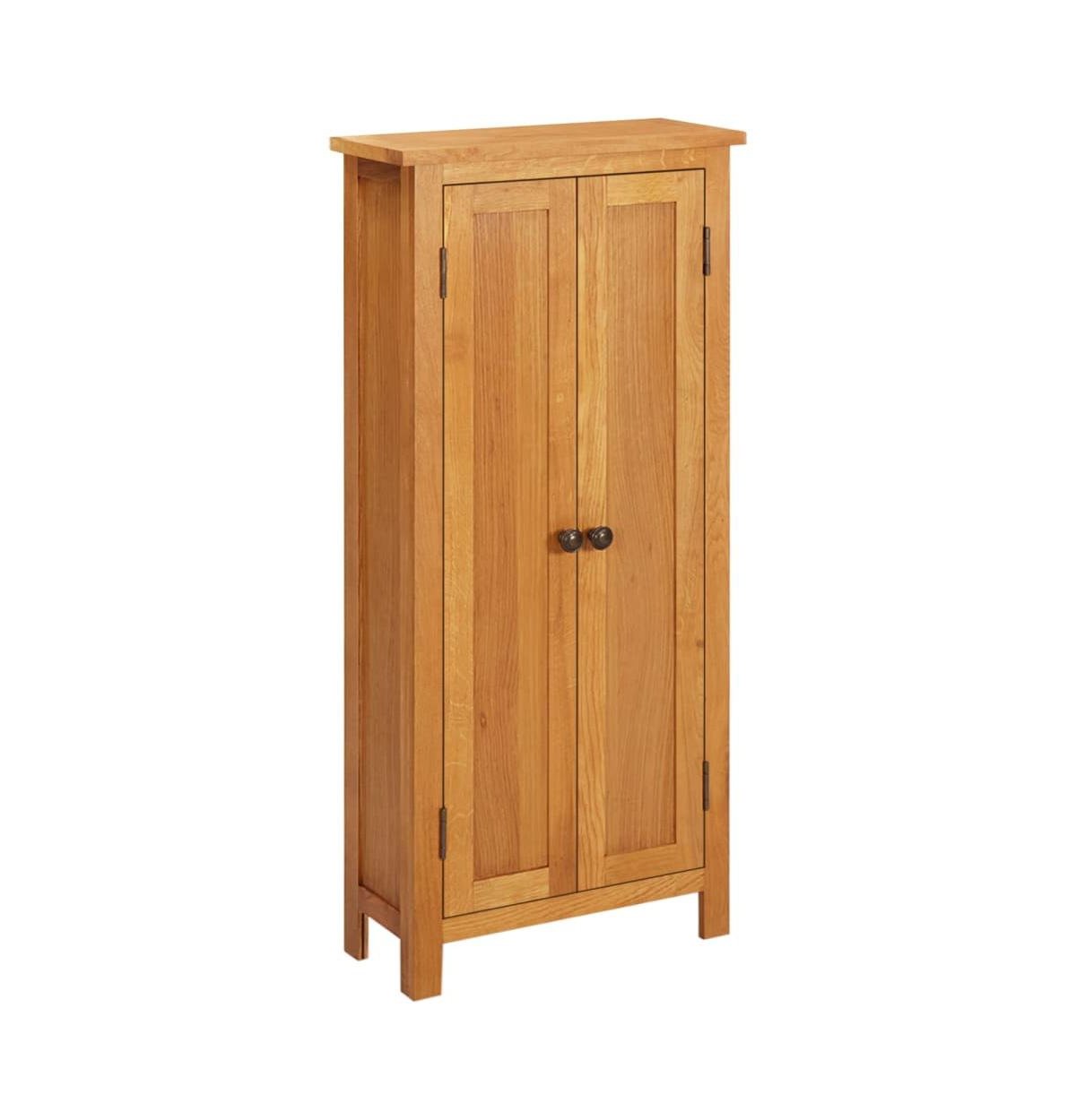 Click here for Storage Cabinet 19.7x8.7x43.3 Solid Oak Wood - Bro... prices