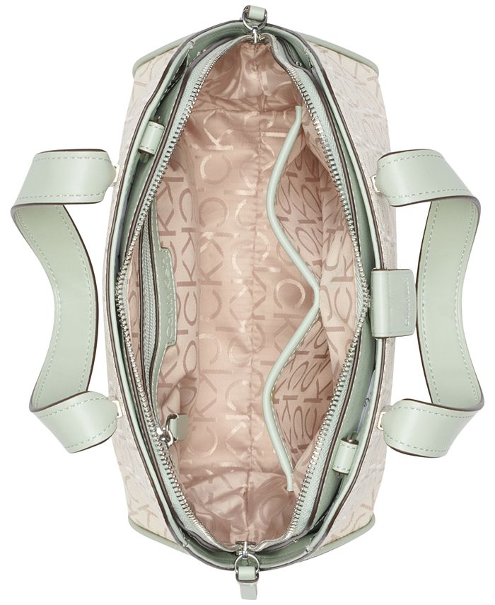 Calvin Klein Audrey Signature Convertible Satchel - Macy's