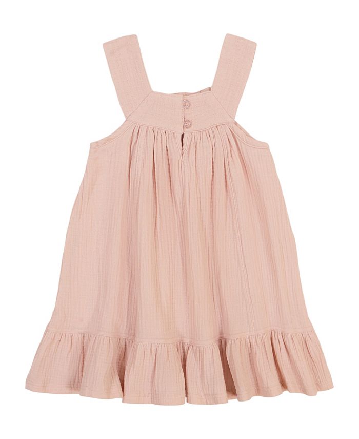 Calvin Klein Toddler Girls One Piece Muslin Tiered A-Line Dress - Macy's