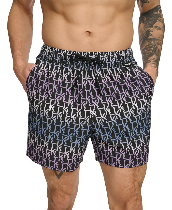 KARL LAGERFELD PARIS Karl Lagerfeld Men's Modern Euro Printed Stretch 5 ...