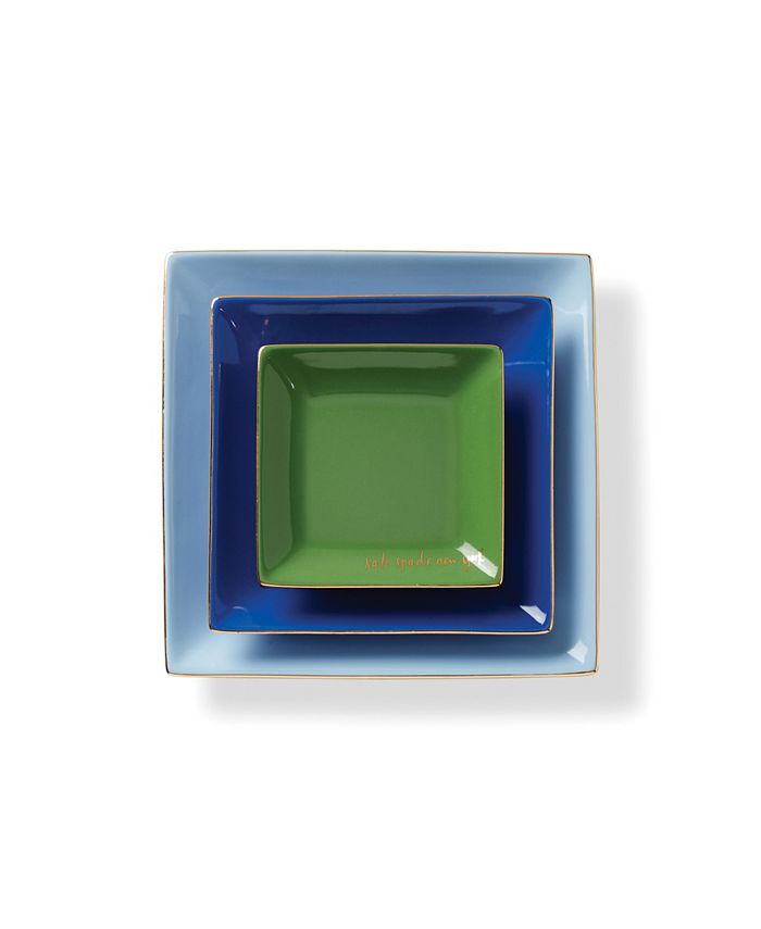 Kate Spade Make it Pop 3-Piece Tray Set - Macy's