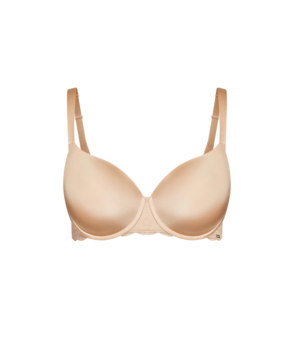 Click here for City Chic Plus Size Glam T-Shirt Bra - Latte prices