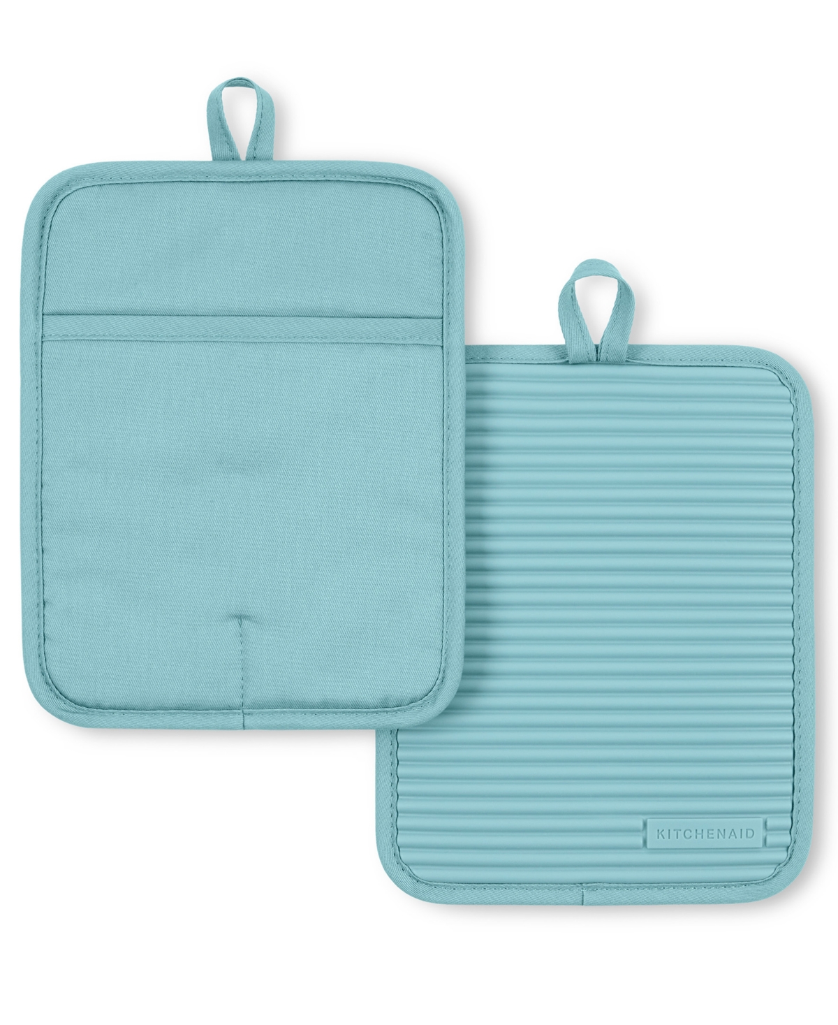 Click here for KitchenAid Ribbed Soft Silicone Pot Holder Set  2... prices