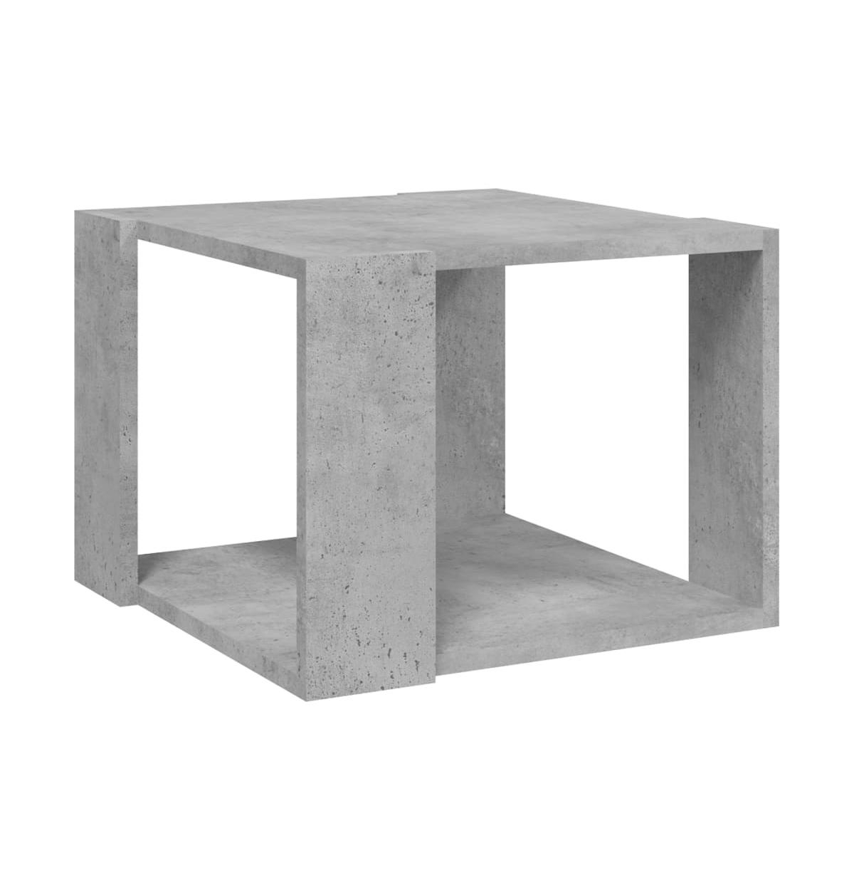 Click here for vidaXL Coffee Table Concrete Gray 15.7x15.7x11.8 E... prices