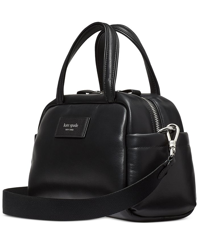 kate spade new york Puffed Smooth Leather Small Satchel - Macy's