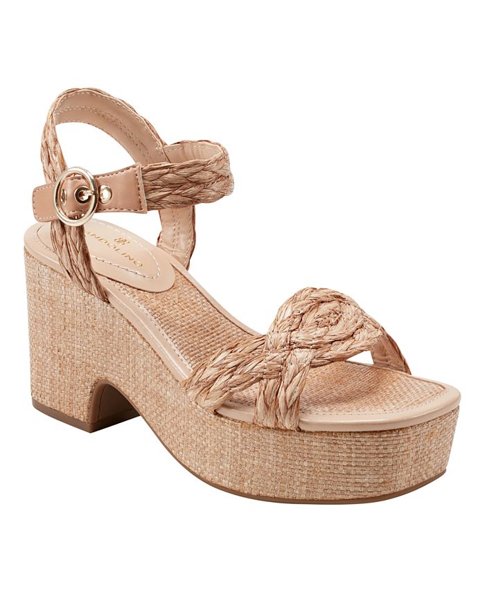 Bandolino Women's Sabinna Platform Braided Wedge Sandals - Macy's