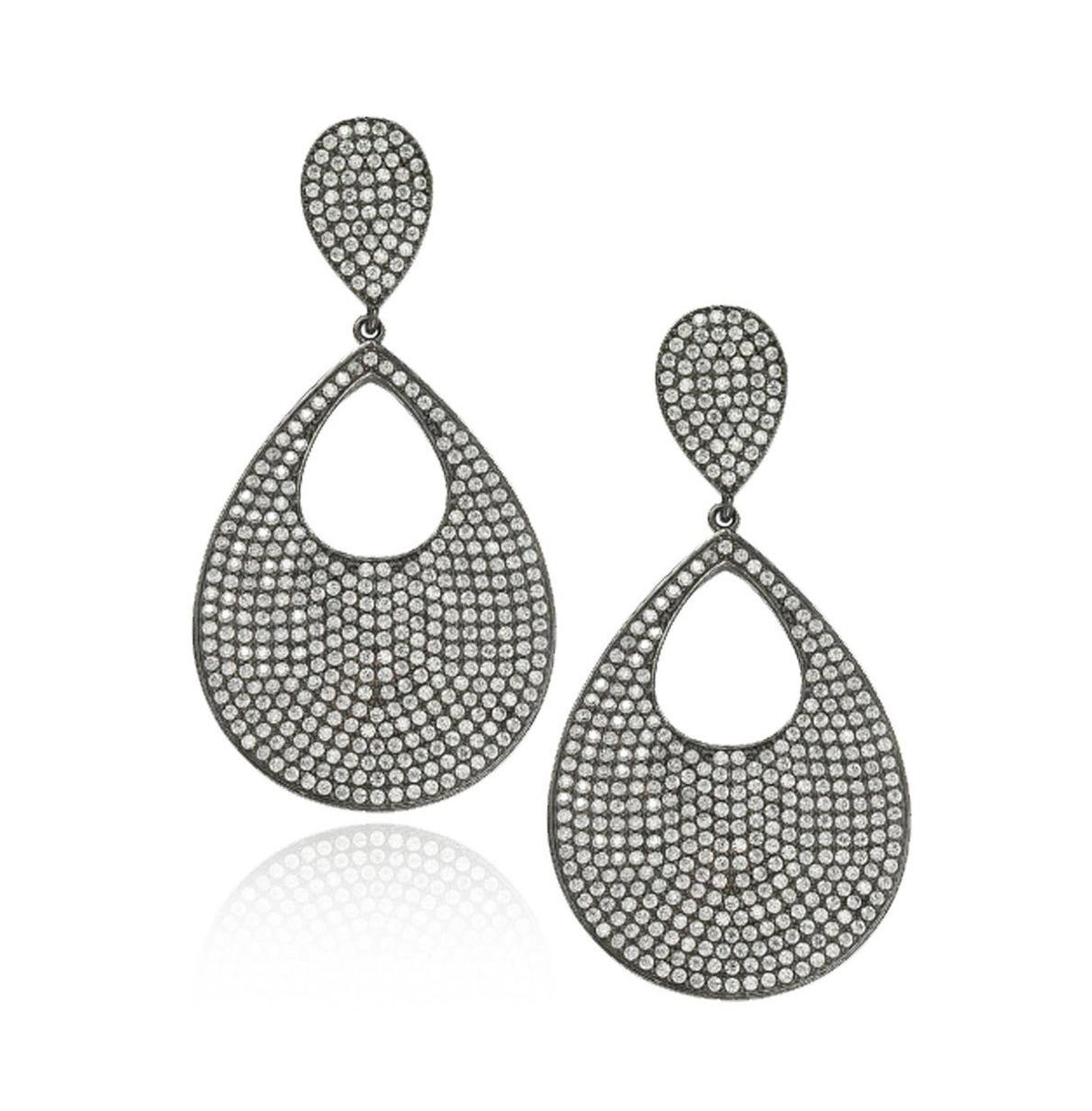 Click here for Suzy Levian Sterling Silver Cubic Zirconia Oversiz... prices
