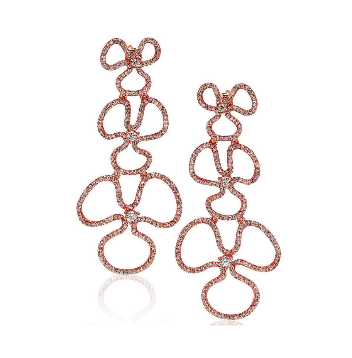 Click here for Suzy Levian Sterling Silver Cubic Zirconia Flower... prices