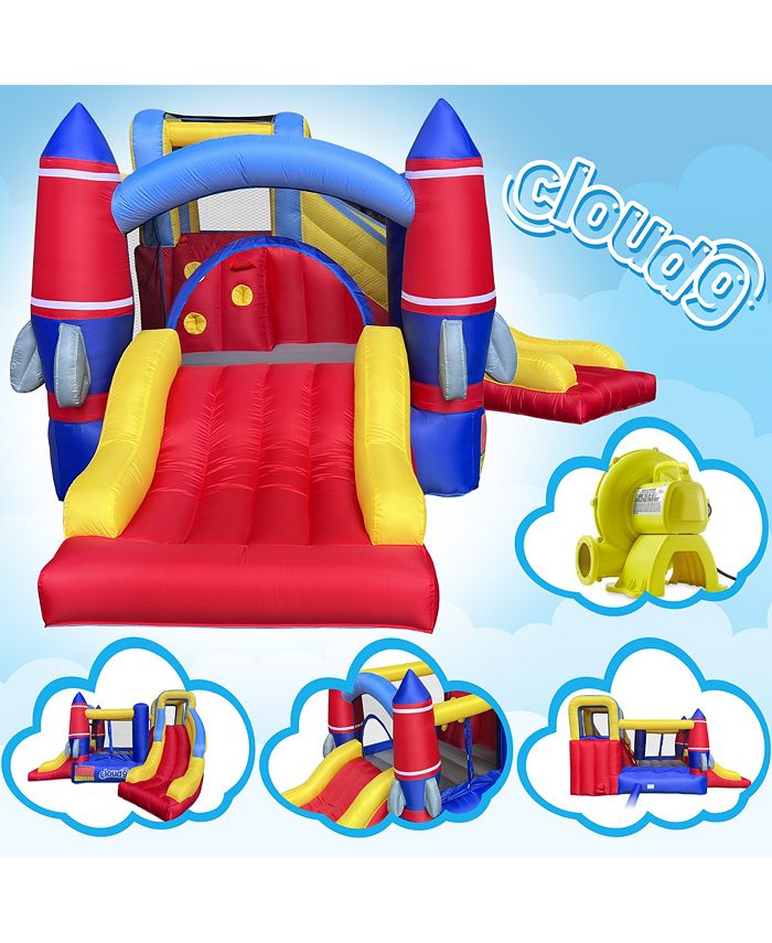 Cloud 9 Rocket Bounce House with Blower & Two Slides - Inflatable ...