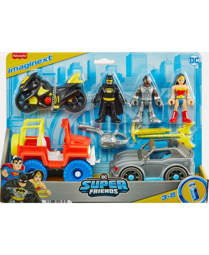 Imaginext DC Super Friends Batman Gift Set with Wonder Woman and Cyborg ...