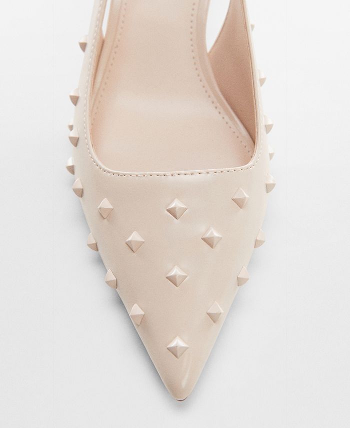 MANGO Women's Studded Slingback Shoes - Macy's