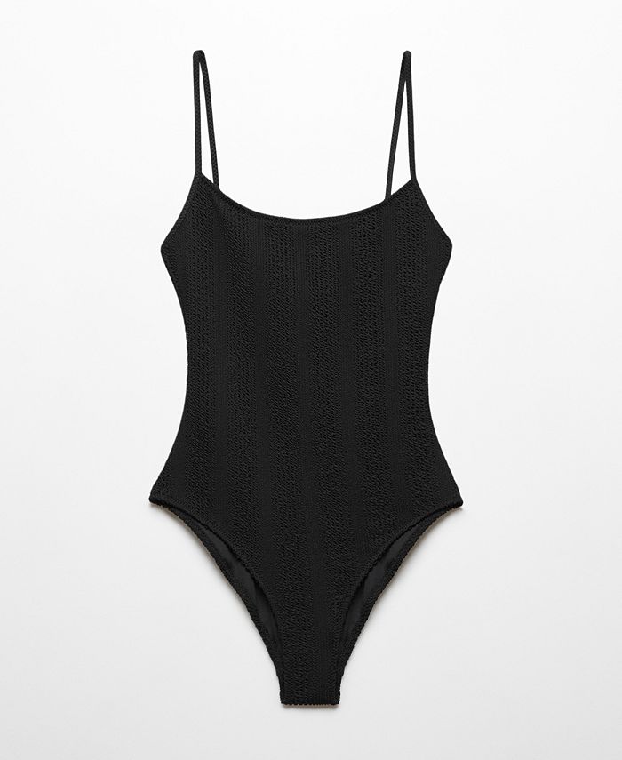 MANGO Women's Textured Swimsuit - Macy's