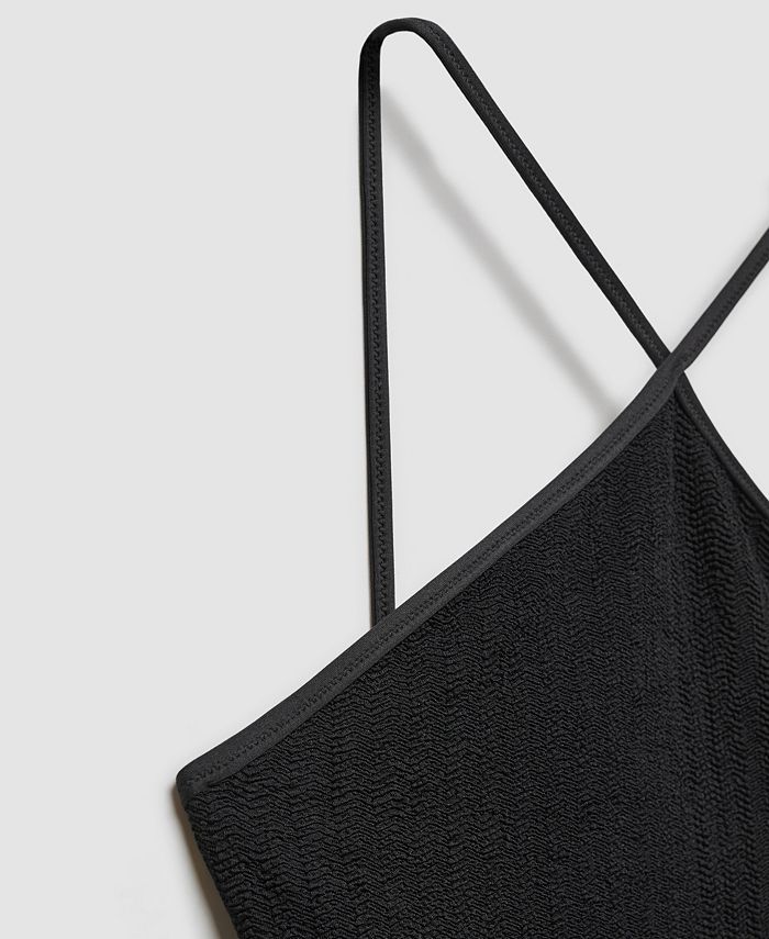 MANGO Women's Halter Neck Swimsuit - Macy's