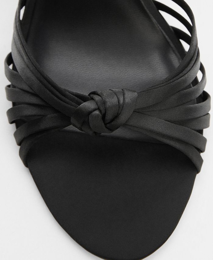 MANGO Women's Strappy Heeled Sandals - Macy's