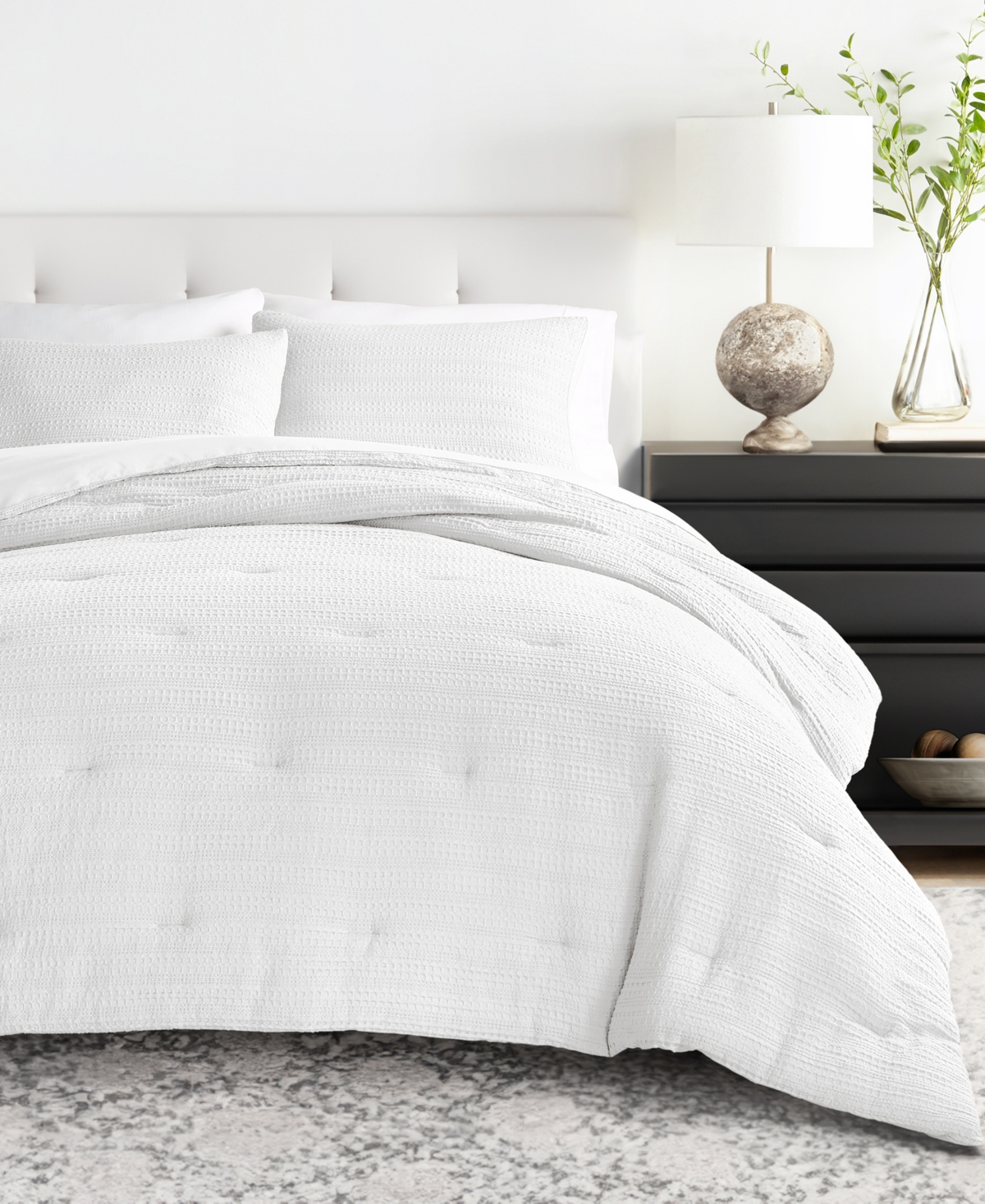 Click here for ienjoy Home Waffle Textured 3-Piece Comforter Set... prices