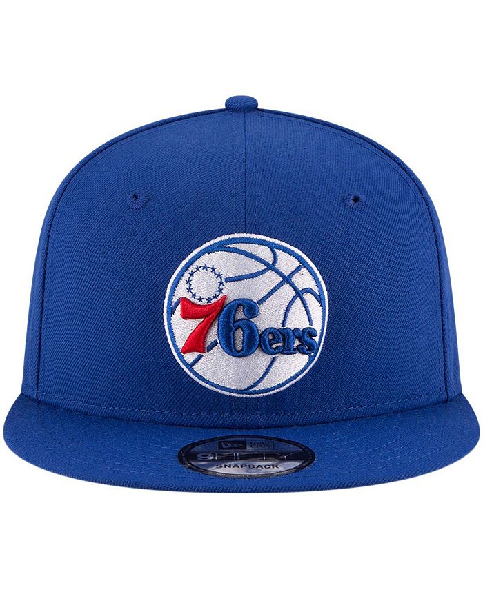 New Era Men's Royal Philadelphia 76ers Official Team Color 9FIFTY ...