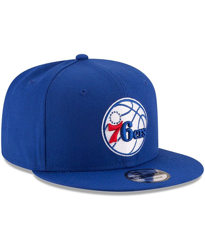 New Era Men's Royal Philadelphia 76ers Official Team Color 9FIFTY ...