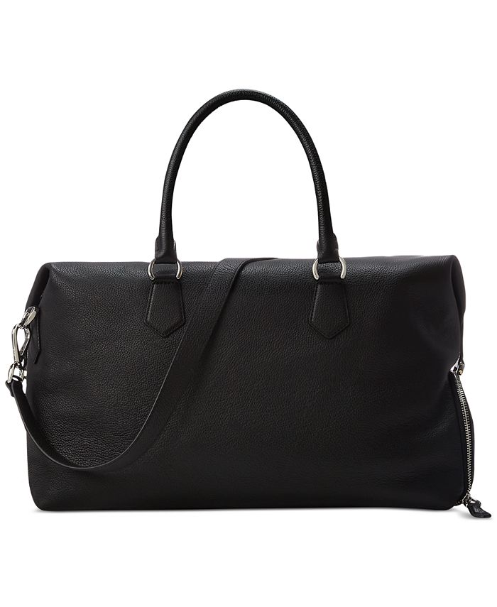 Polo Ralph Lauren Men's Pebbled Leather Duffel - Macy's