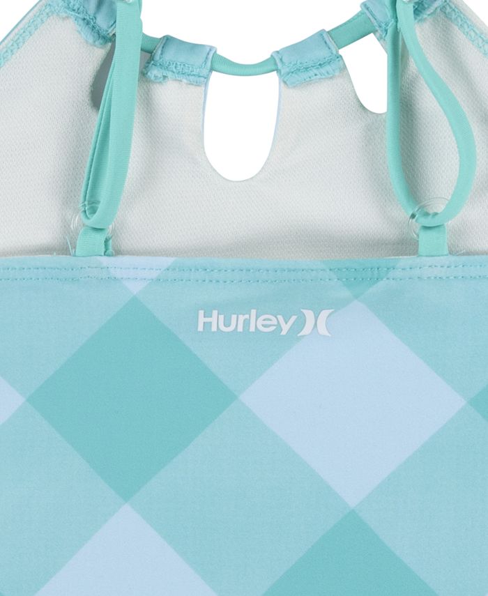 Hurley Big Girls Tri-Cutout Tankini Swimsuit - Macy's